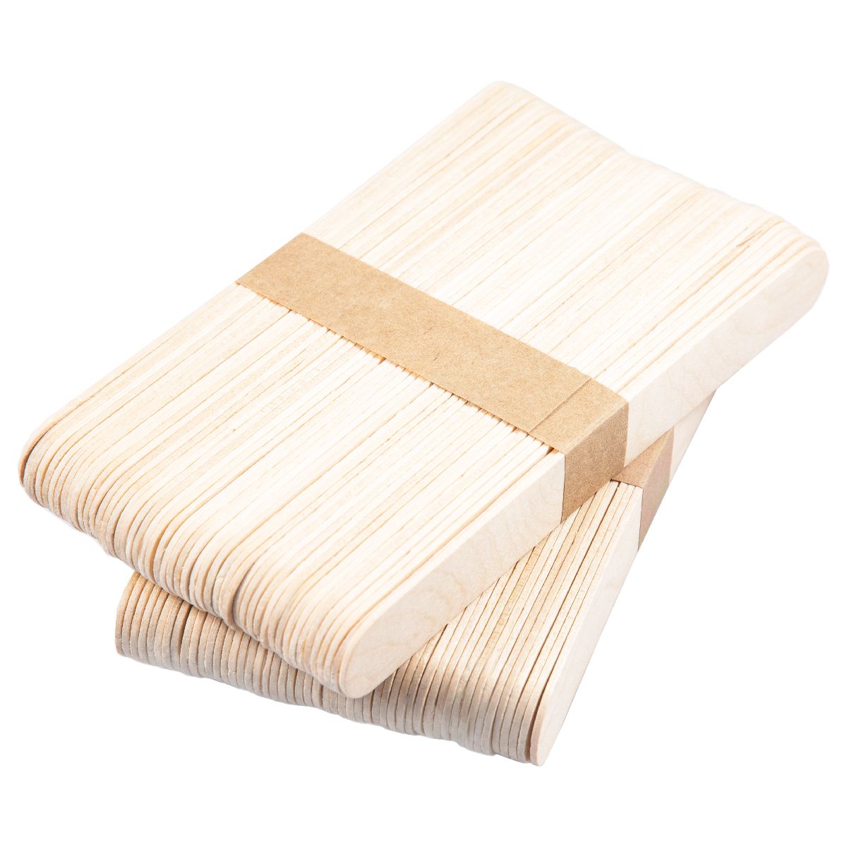 BEADNOVA Craft Sticks Wood Popsicle Sticks Jumbo Mixing Sticks Wooden ...