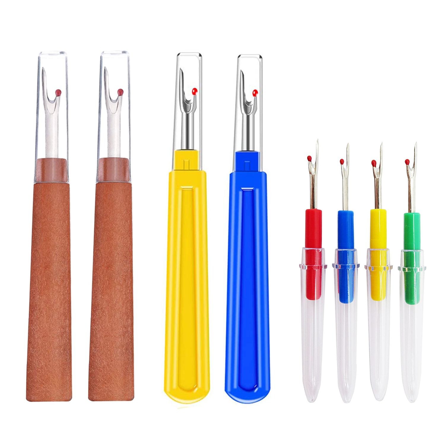 BEADNOVA Seam Ripper 8pcs Thread Cutter Stitch Remover Small and Large ...
