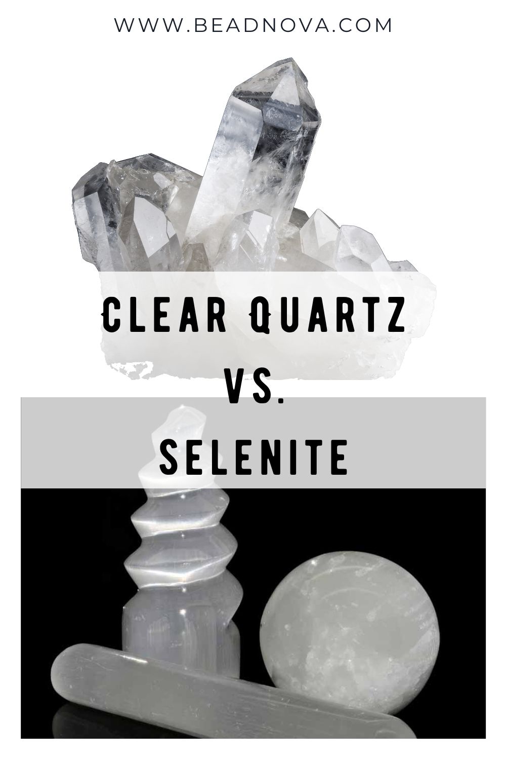 Selenite vs. Clear Quartz: What’s the Difference? - Beadnova